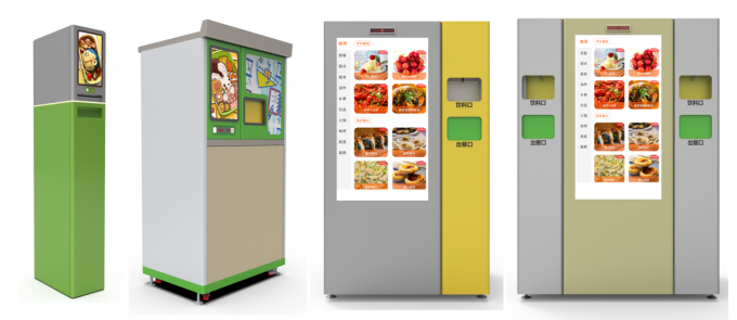 CBD Plastic Lunch Box Smart Recycling Machine 32" Touch Screen RVM Vending
