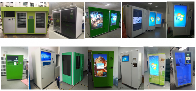 QR Code Supermarket Reverse Vending Machine 120L Accept Plastic Bottle ...